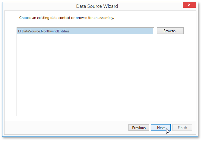Bind A Report To An Entity Framework Data Source Devexpress End User Documentation